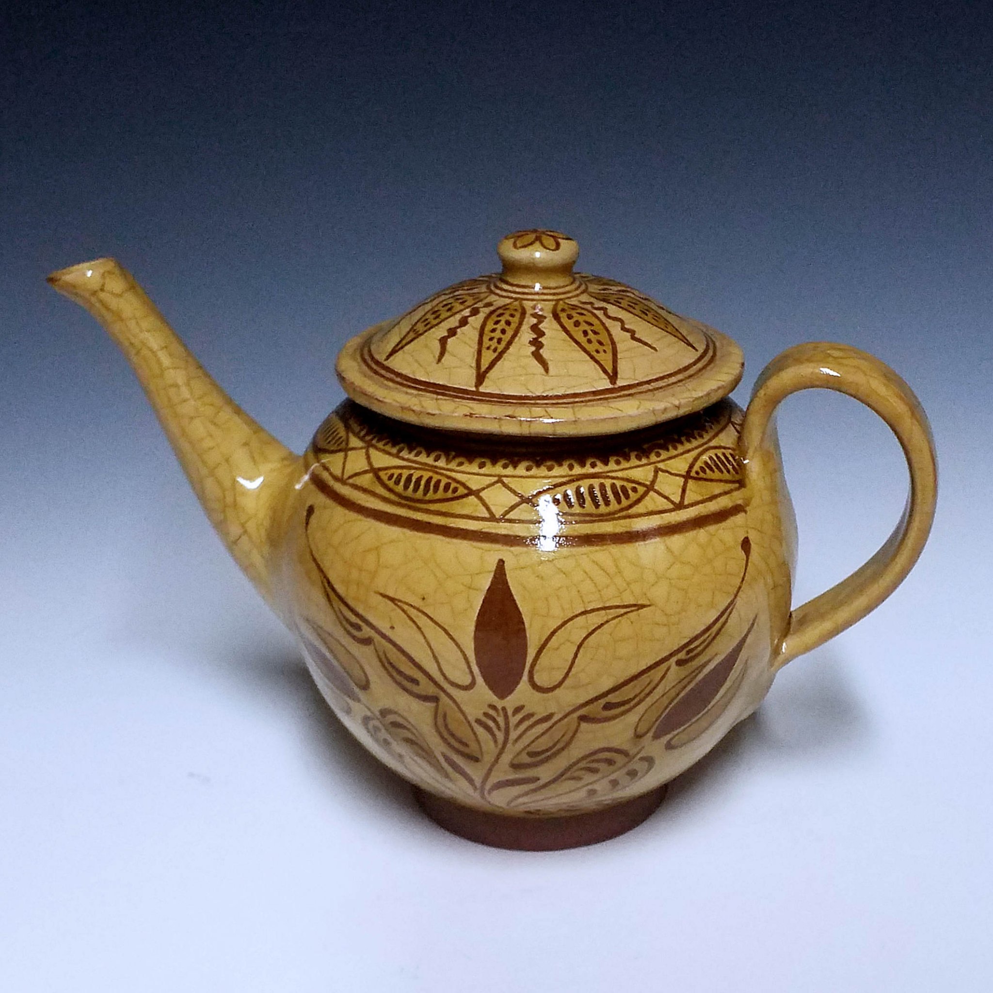 Teapot, Sgraffito, Tree of Life - Stephen Earp