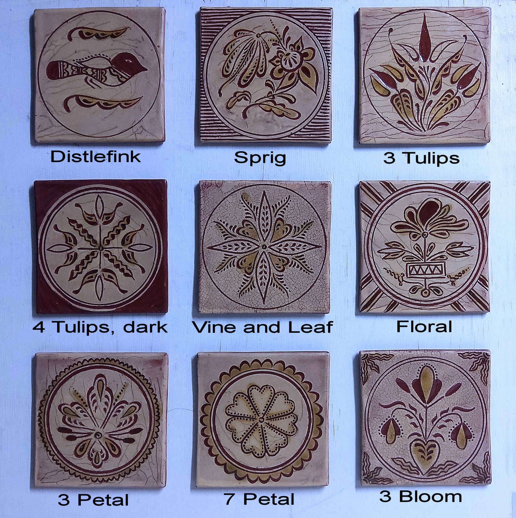 Tiles, Sgraffito 2 - Stephen Earp