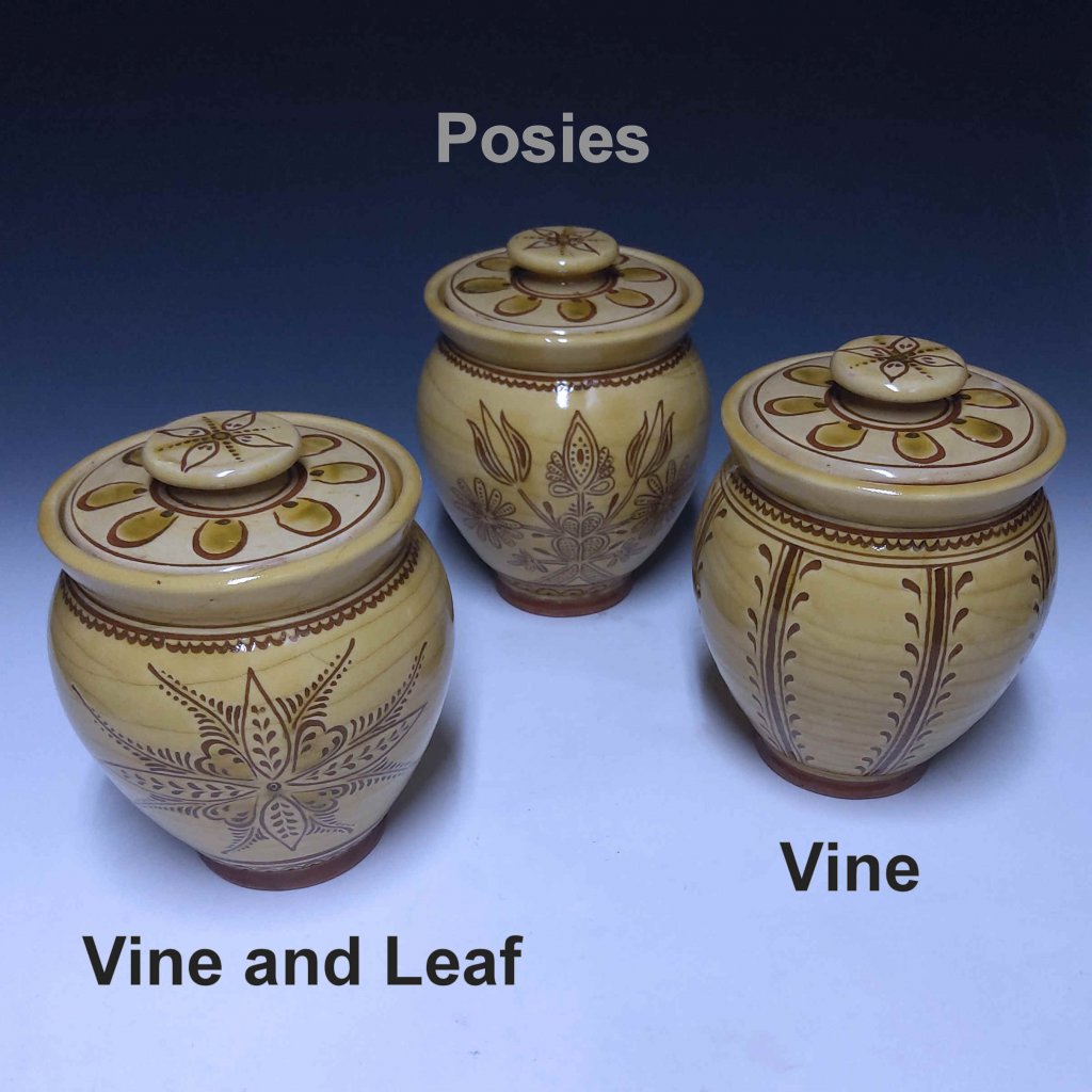 Oval Jars, Sgraffito - Stephen Earp